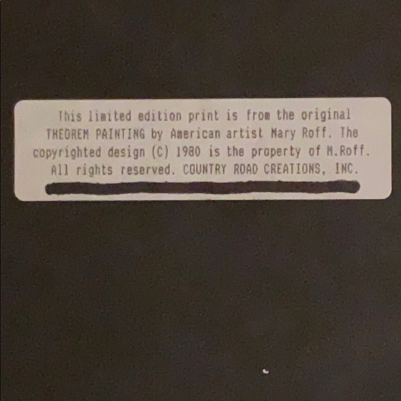 M. Roff | Wall Decor | Framed Mary Roff Theorem Wreath Print Signedered ...